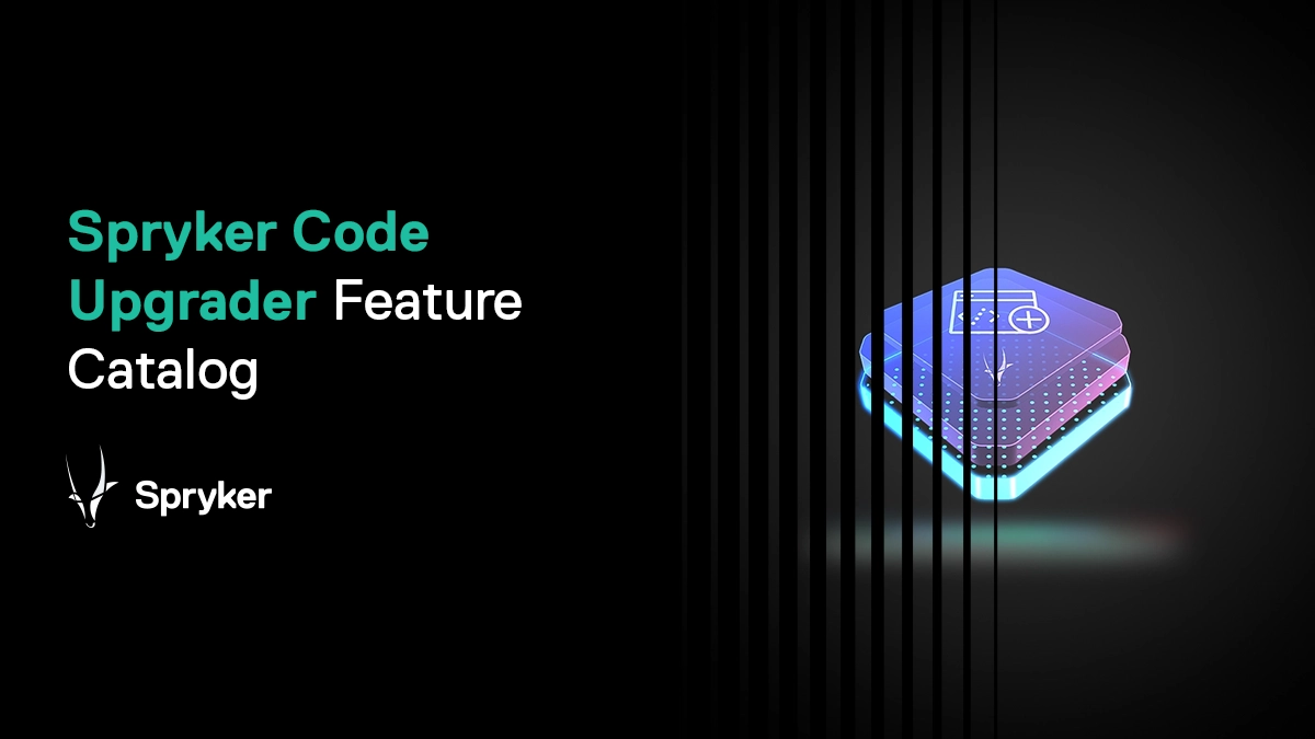 Spryker Code Upgrader Feature Catalog